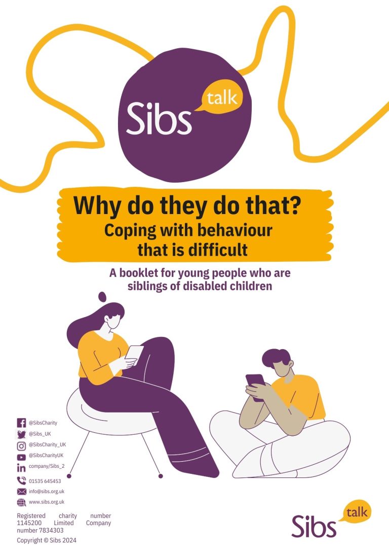 Siblings and difficult behaviour - Sibs